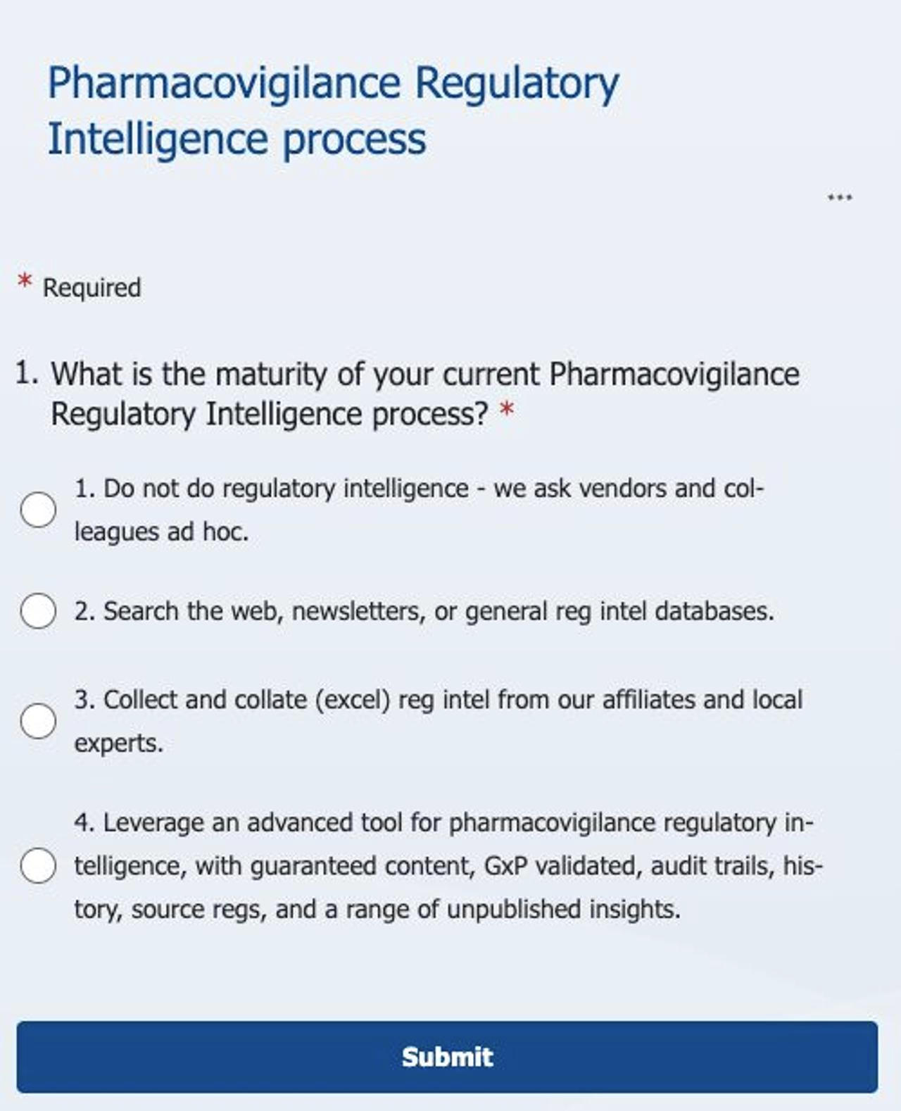 Pharmacovigilance Regulatory Intelligence Process | iVigee